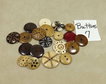 Bone buttons | Etsy