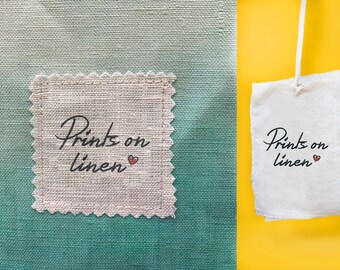 Linen labels | Etsy