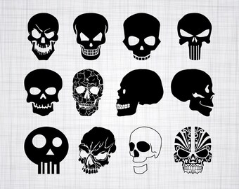 Skull svg | Etsy
