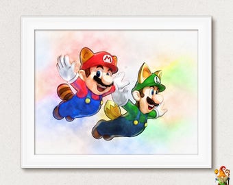 Super mario print | Etsy