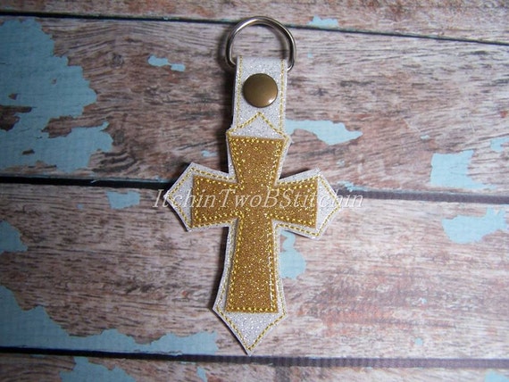 Double Cross Appliqued Cross Stacked Cross In The Hoop