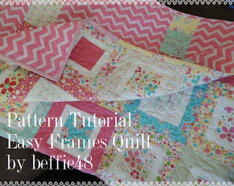 Jelly Roll Rag Quilt Pattern Tutorial Easy to Make Instant