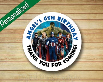 Super hero labels | Etsy