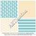 Beach digital papers AQUA SEA PATTERNS teal