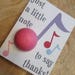 Music teacher appreciation music note thank you cards for