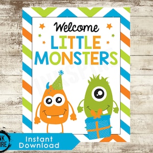 Little monster party | Etsy