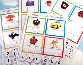 Cvc words | Etsy