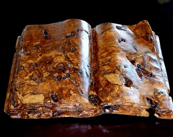 Wood book | Etsy