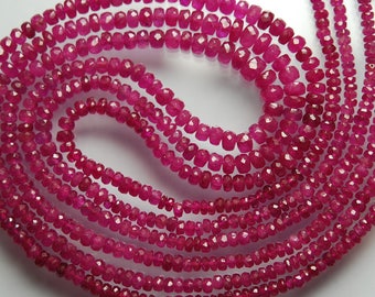 Natural ruby beads | Etsy