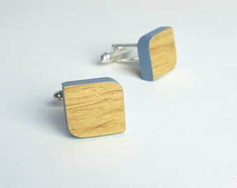 Wooden cufflinks | Etsy