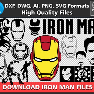 Iron man svg | Etsy