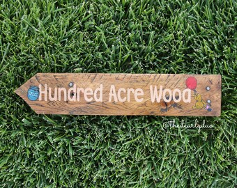 100 acre wood sign | Etsy