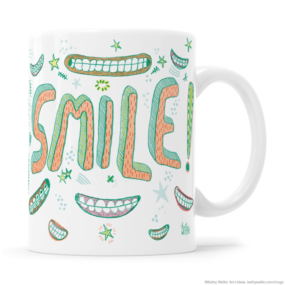 SMILE Teeth Tooth Mug Dentist Gift Dental Assistant Dental