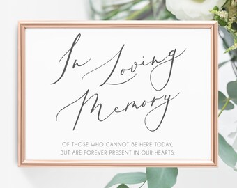 In memoriam sign | Etsy