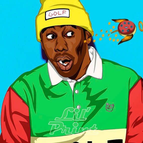 Tyler The Creator original canvas / art work pop-art/hip-hop