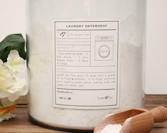 Laundry soap label | Etsy