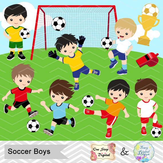 Kids Soccer Clipart