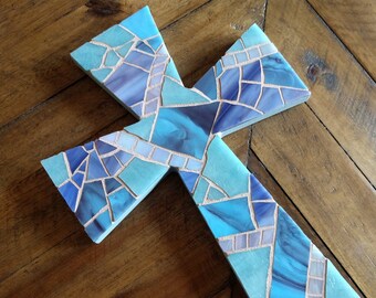 Stained glass cross | Etsy