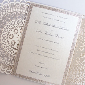 Doily invitation | Etsy