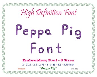 Peppa pig font | Etsy