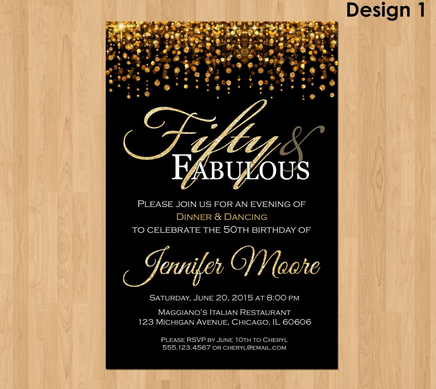Dormouseworld Evite Invitations For 50Th Birthday