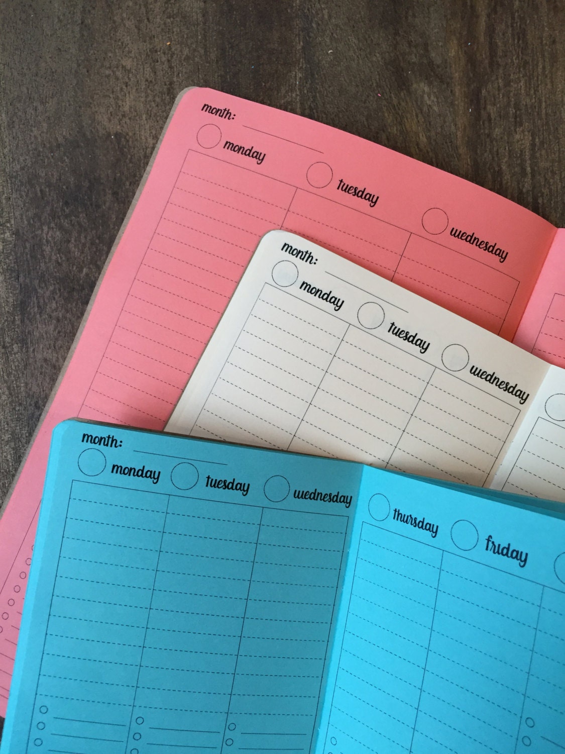 VERTICAL WEEKLY Traveler's Notebook Insert WO2P Choose