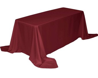 Burgundy tablecloth | Etsy