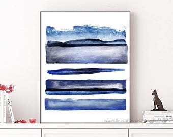 Navy watercolor | Etsy