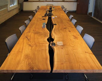 Wood slab table | Etsy