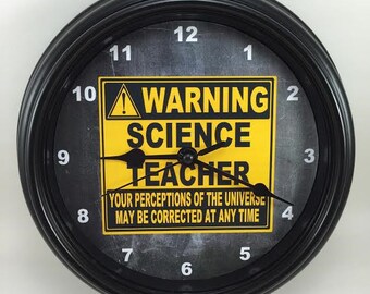 Science clock | Etsy