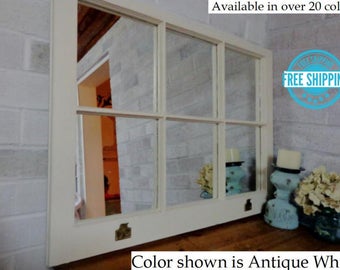 Window pane mirror | Etsy