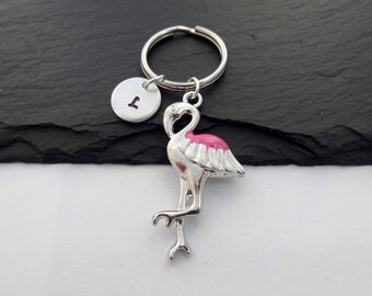 Flamingo keychain | Etsy