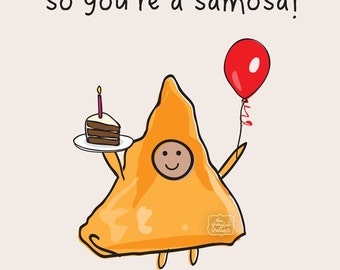 You're the Chutney to my Samosa Valentine's Card