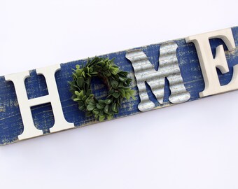 Rustic home sign | Etsy