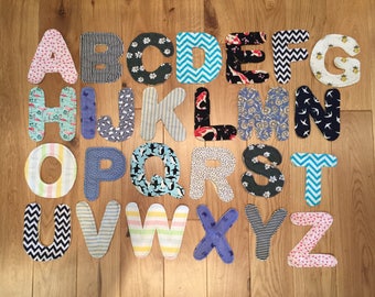 Fabric letters | Etsy