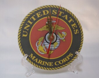 Marine corps clock | Etsy