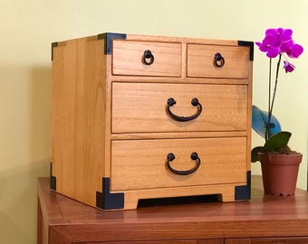 Japanese style artisan's chest hand made with solid kiri