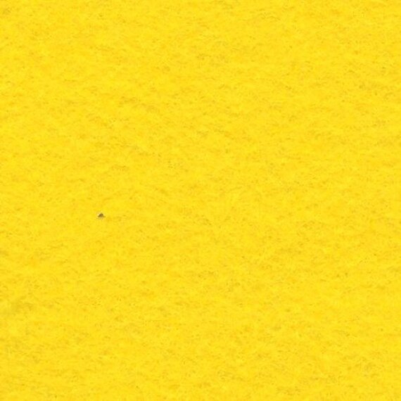 Wool Felt Yellow Sold by the Half Yard BTHY