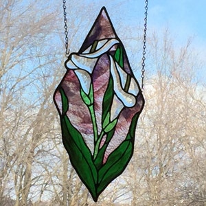 Stained glass lily | Etsy