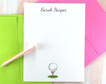 Golf Cards Golf Note Cards Ladies Golf Note Cards Women