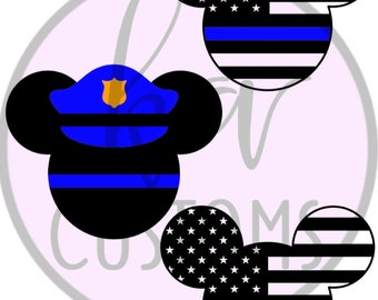 Police mickey | Etsy