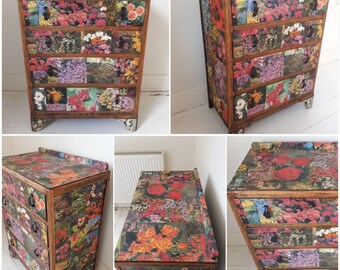 Decoupage furniture | Etsy