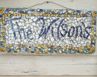 Mosaic sign | Etsy