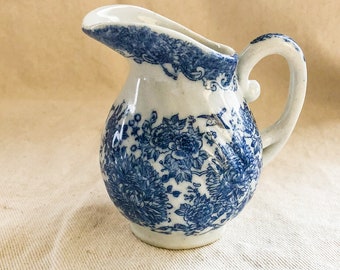 Blue white pitcher | Etsy