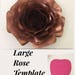 PDF Large Rose Template
