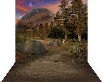 Camping backdrop | Etsy