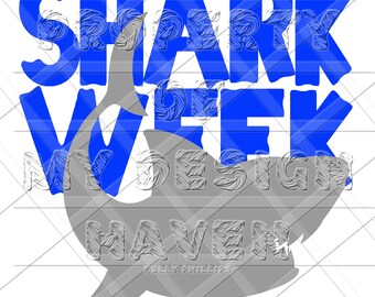 Shark week svg | Etsy