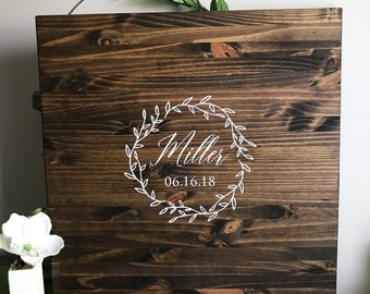 Rustic guest book | Etsy