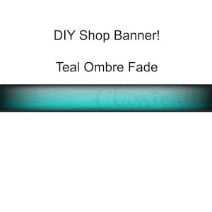 Teal banner | Etsy