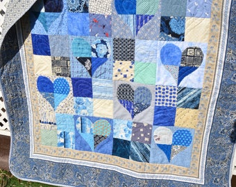 Unique Handmade quilts made with absolute by TrueloveQuiltsForYou